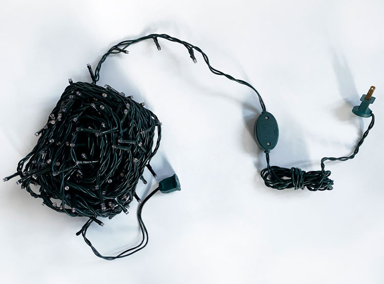 LUCES DE NAVIDAD RIPLEY HOME DOBLE CABLE BLANCO CÁLIDO 300 LED