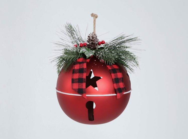 Ripley - ADORNO NAVIDEÑO RIPLEY HOME CABIN ROJO PARA ÁRBOL CASCABEL ...