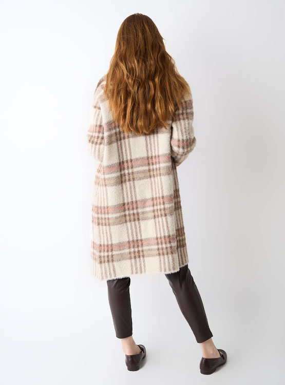 Ripley - CARDIGAN GRUESO Y LARGO ESTILO ABRIGO NAVIGATA PARA MUJER