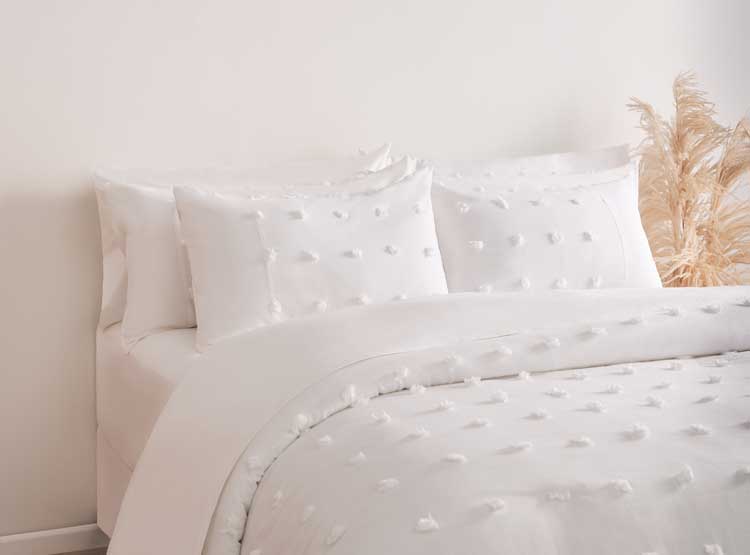 EDREDÓN LINETT BEDDING BLANCO 2 PLAZAS BLANCO ESTAMPADO
