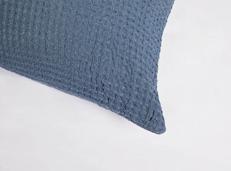 Ripley - FUNDA DE ALMOHADA RIPLEY HOME 50X70 CM AZUL WAFFLE