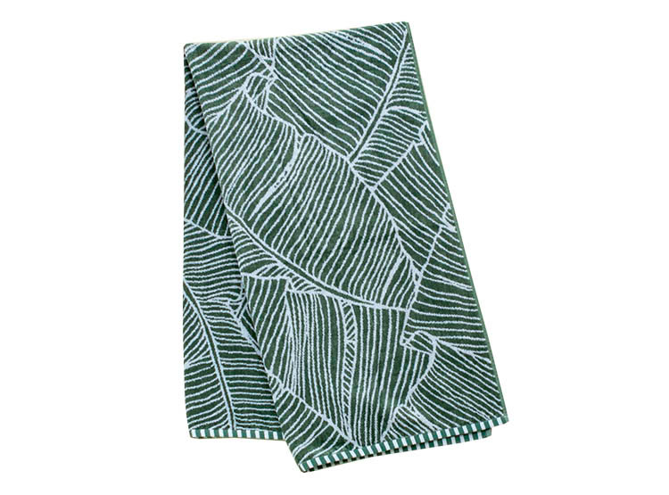 Ripley - TOALLA PLAYA RIPLEY HOME ALGODÓN JACQUARD PALMAS VERDE