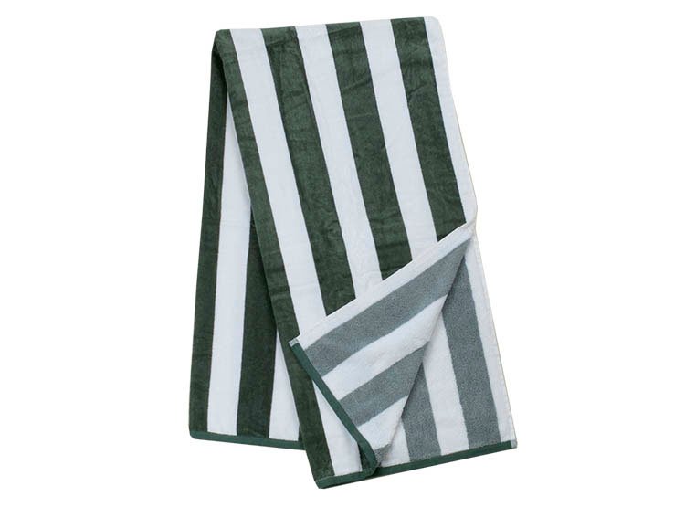TOALLA PLAYA RIPLEY HOME JACQUARD ALGODÓN VERDE STRIPES