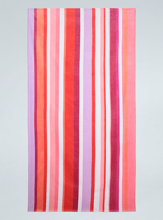 Ripley - TOALLA PLAYA NAVIGATA VELOUR ALGODÓN ROSADO 160X80 CM