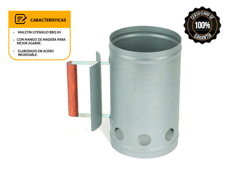 CILINDRO MR GRILL RAPI BRASA GRIS