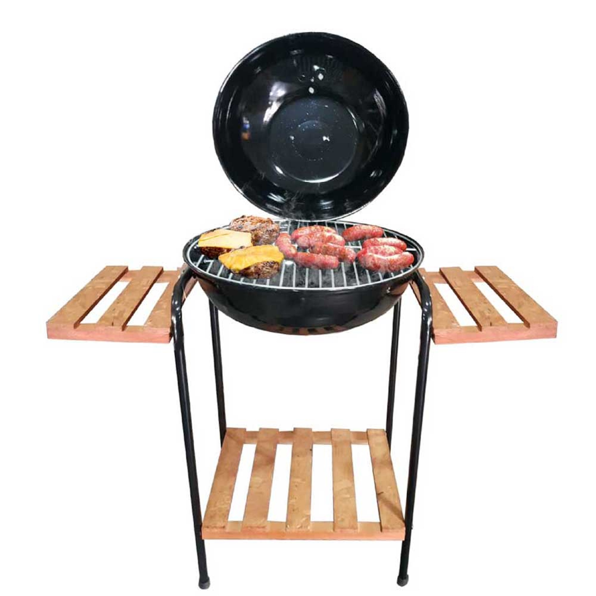 PARRILLA MR. GRILL GRILL CON MADERA NEGRO