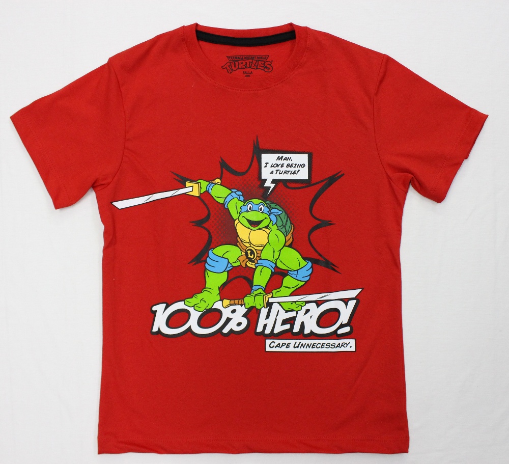 POLO MANGA CORTA NIÑO TORTUGAS NINJA ROJO TNC-0083
