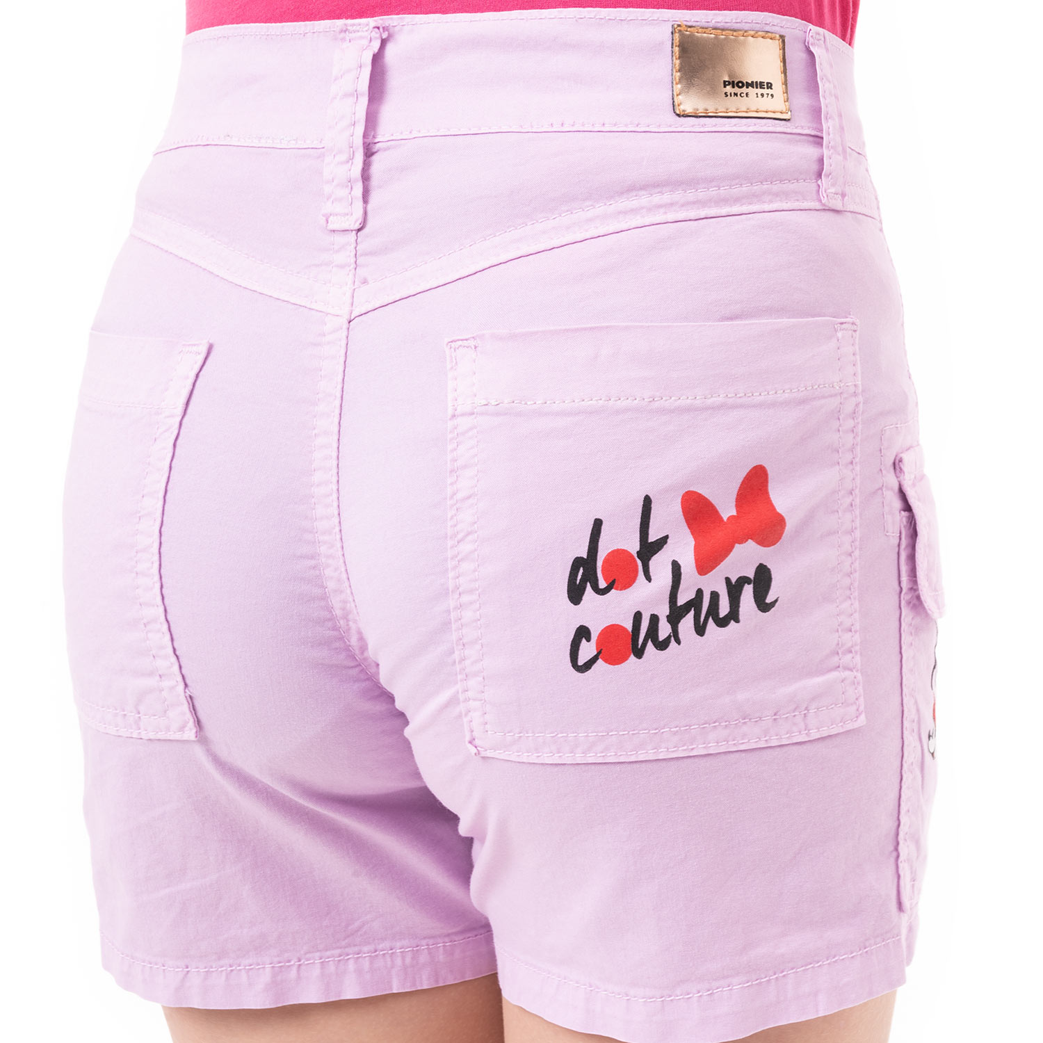 SHORT NIÑA PIONIER ROSADO BEBÉ GULSA - DISNEY
